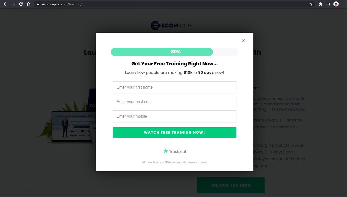 Fletcher Ladd – ECom Capital Review – Chad Kimball Maps